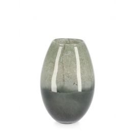 VASO MARS BOMBATO IN VETRO VERDE H 26CM: vendita online VASO MARS ...