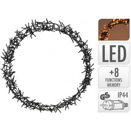 CORONA 48CM CON 400 LUCI LED CALDA