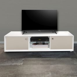 PORTA TV MOD. GIORNO PER GIORNO CM 155.6X45 H. 39.6 NUVOLA FRASSINO E ...