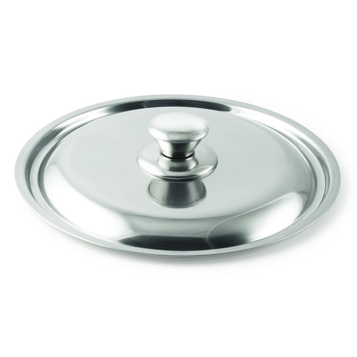 COPERCHIO CON POMELLO LINEA EASY IN ACCIAIO INOX 18/C LUCIDO D 14CM